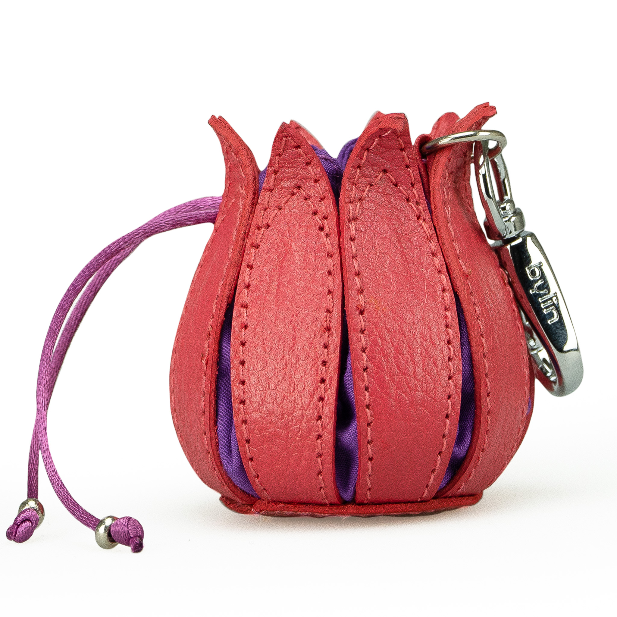Tulip Keyhanger - Leather Keychain in a Flower Shape